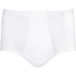 Mey Herren Slip "Noblesse", Gr. XL, wei&szlig;, Feinripp, Obermaterial: 100% Baumwolle, unifarben, Unterhosen, mit Eingriff, nat&uuml;rliches Tragegef&uuml;hl