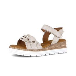 Gabor Damen Plateausandaletten "Plateau Sandale", Gr. 35,5beige, Schuhe