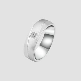 Adelia&acute;s ADELIA ́S Damen Fingerring "Damen Ring aus Edelstahl", 50, Edelstahlsilber, Edelstahl, Fingerringe