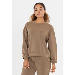 ENDURANCE ATHLECIA ATHLECIA Damen Sweatshirt "Jillnana", beige, Gr. 38, unifarben, 51% Polyester, 44% Modal, 5% Elasthan, Sweatshirts, im klassischen Design