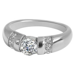Adelia&acute;s ADELIA ́S Damen Fingerring "Damen Ring aus Edelstahl mit Zirkonia", 52, Edelstahlsilber, Edelstahl, Fingerringe