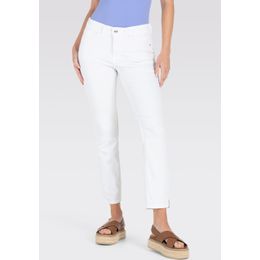 MAC Damen 7/8-Jeans "Dream Summer", wei&szlig;, Gr. 34, Denim/Jeans, Obermaterial: 75% Baumwolle, 12% Modal, 9% Polyester, 4% Elasthan, Jeans, verk&uuml;rzt mit