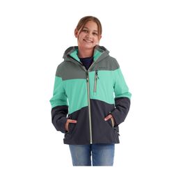 Killtec Kinder Outdoorjacke "KOW 170 GRLS JCKT", gr&uuml;n, Gr. 128, Obermaterial: 100% Polyester;Futter: 100% Polyester;F&uuml;llung: 100% Polyester, Jacken,