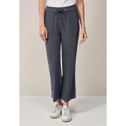 Marlene-Hose Cecil, Damen, Gr. XL, L&auml;nge 26, grau (volcanic grau), Stoff, 100% Viskose, unifarben, loose fit 7/8-L&auml;nge, Hosen, High Waist