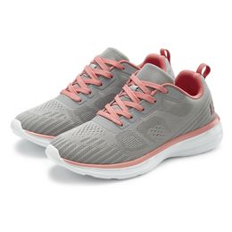 Lascana Damen Sneaker "Freizeitschuh, Halbschuh, Turnschuhe", Gr. 35grau, koralle, Obermaterial: 90% Textilmaterial, 10% Synthetik. Decksohle: 100%