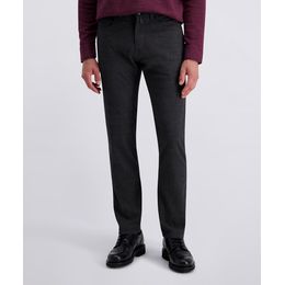 Pierre Cardin Herren 5-Pocket-Hose "PC-Lyon", grau, Gr. 44, Web, Obermaterial: 48% Baumwolle, 48% Viskose, 4% Elasthan, Hosen, fein gemusterst
