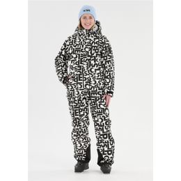 SLOPE Damen Skijacke "Kenai", schwarz-wei&szlig;, Gr. XXS, bedruckt, 100% Polyester, Jacken, mit All-Over-Print und Top Ausstattung
