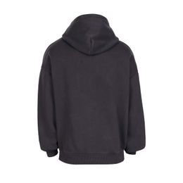 DROPSIZE Herren Kapuzenpullover "Dropsize LAYERED RHINESTONE PRINT ZIP HOODIE", schwarz, Gr. S, mehrfarbig, 70% Baumwolle, 30% Polyester, Pullover