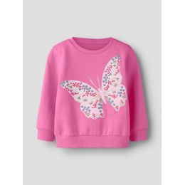 name it M&auml;dchen Sweatshirt "NMFDARITA LS NREG SWEAT UNB"strawberry moon, Gr. 104, bedruckt, unifarben, Sweatware, Obermaterial: 80% Baumwolle, 20%