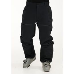 SOS Herren Skihose "Silverton", schwarz, Gr. XL, unifarben, 84% Nylon, 16% Elasthan, Hosen, mit wasserabweisender Membran