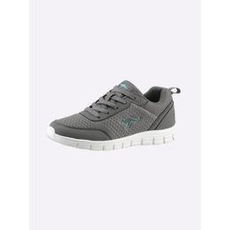 Damen Sneaker, Gr. 38, grau, Textil, Schuhe