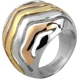 Adelia&acute;s ADELIA ́S Damen Fingerring "Damen Ring aus Edelstahl", 54, Edelstahl, rosa, Edelstahl, Fingerringe