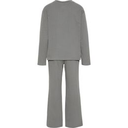 Herren Schlafanzug "LS TEE PANT SET", Calvin Klein Underwear, Gr. L, grau, Jersey, Obermaterial: 100% Baumwolle, unifarben, Homewear-Sets, Mit