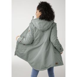 Kangaroos Damen Winterjacke, gr&uuml;n, Gr. 38, kontrastfarbene Details, unifarben, Web, Obermaterial: 100% Polyester. Futter: 100% Polyester. Wattierung: