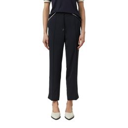 comma, COMMA Damen Stoffhose, schwarz, Gr. 40, unifarben, Web, Obermaterial: 97% Polyester, 3% Elasthan. Futter: 100% Polyester, Hosen, mit Gummizug und