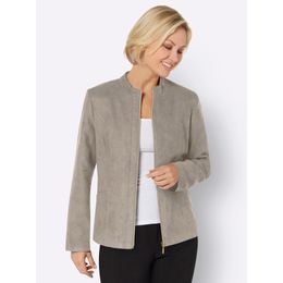 Damen Jackenblazer "Blazer", grau, Gr. 46, 100% Polyester, Blazer