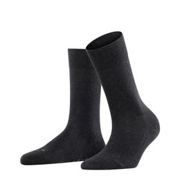 Falke Damen Socken "Sensitive London", Gr. 39anthra.mel, Baumwollmischung, unifarben, Socken, weicher Komfortbund, druckfreier Sitz, atmungsaktiv
