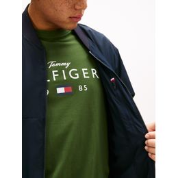 Tommy Hilfiger Big & Tall Herren Bomberjacke "BRANDED BOMBER", blau, Gr. XXXL, TOMMY HILFIGER BIG & TALL, unifarben, Web, Obermaterial: 100% Polyester, Jacken, Regular fit f&uuml;r