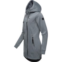 Ragwear Damen Kapuzensweatjacke "Letti Bonded", grau, Gr. 5XL, Feinstrick, Obermaterial: 100% Polyester. Innenfutter: 100% Polyester, Sweatjacken,
