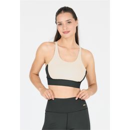ENDURANCE ATHLECIA ATHLECIA Damen Sport-BH "Aspasia", Gr. L, wei&szlig;, 77% Polyamid, 23% Elasthan, mehrfarbig, BHs, mit Quick-Dry-Funktion