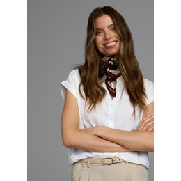 Boysen's BOYSEN'S Damen Hemdbluse, wei&szlig;, Gr. 36, Web, Obermaterial: 100% Viskose, Blusen, im Oversized-Style mit Ballonsaum