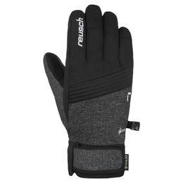 Reusch Damen Skihandschuhe "Fergus GORE-TEX", schwarz, Gr. 8, unifarben, 88% Polyester, 11% Lederimitat, 1% Elasthan, Handschuhe, mit wasserdichter
