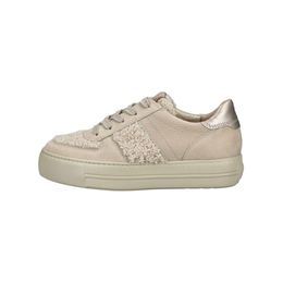 Paul Green Damen Sneaker "Paul Green Sneaker Nubukleder", Gr. 39, beige, Nubukleder, Schuhe