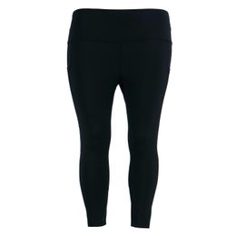 Q BY ENDURANCE Damen Trainingstights "Reimia 7/8", schwarz, Gr. 48, unifarben, 77% Polyester, 23% Elasthan, Hosen, mit atmungsaktivem