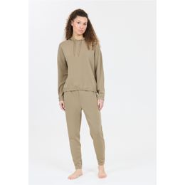 ENDURANCE ATHLECIA ATHLECIA Damen Kapuzensweatshirt "NAMIER W", beige, Gr. 40, unifarben, 51% Polyester, 44% Modal, 5% Elasthan, Sweatshirts, aus super weichem Material