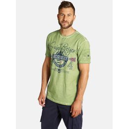 Jan Vanderstorm Herren T-Shirt "T-Shirt HELGO", gr&uuml;n, Gr. L, Obermaterial: 100% Baumwolle CO., Shirts