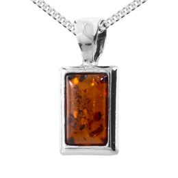 OSTSEE-SCHMUCK Damen Kette mit Anh&auml;nger "- Rabina - Silber 925/000 - Bernstein", 40, Silber 925 (Sterlingsilber), silber, Silber 925