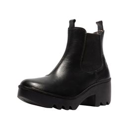 Fly London Damen Stiefelette "Fly London Stiefelette Leder", Gr. 36, schwarz, Leder, Schuhe
