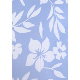 Vivance Damen B&uuml;gel-Bikini-Top "Leni", blau, Gr. 36, bedruckt, floral, Microfaser, Bikini-Oberteile, mit gelaserter Wellenkante