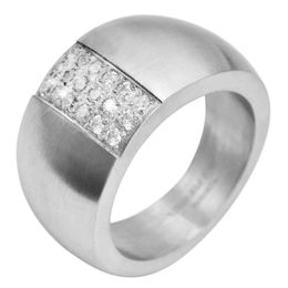 Adelia&acute;s ADELIA ́S Damen Fingerring "Damen Ring aus Edelstahl", 58, Edelstahlsilber, Edelstahl, Fingerringe