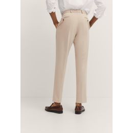 Bugatti Herren Anzughose "Regular Fit", beige, Gr. 54, unifarben, 66% Polyester, 21% Viskose, 10% Polyamid, 3% Elasthan, Hosen, Jersey-Artikel mit