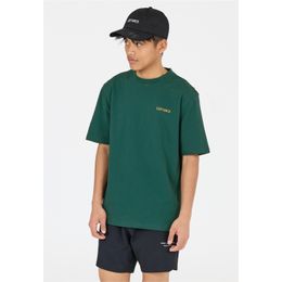 LES'ARCS Jungen Funktionsshirt "Tynan", gr&uuml;n, Gr. 176, bedruckt, 53% Baumwolle, 30% Polyester, 17% Elasthan, Shirts, mit l&auml;ssigen Print-Details
