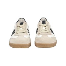 Gabor Damen Sneaker "Gabor Sneaker Leder", Gr. 42wei&szlig;, schwarz, Leder, Schuhe