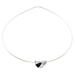 OSTSEE-SCHMUCK Damen Kette mit Anh&auml;nger "- Sigri - Silber 925/000 - Bernstein/Zirk.", 42, Silber 925 (Sterlingsilber), silber, Silber 925