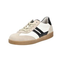 Gabor Damen Sneaker "Gabor Sneaker Leder", Gr. 41wei&szlig;, schwarz, Leder, Schuhe