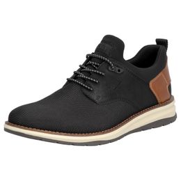 Rieker Herren Slip-On Sneaker, Gr. 44, braun, Lederimitat, Textil, unifarben mit Farbeinsatz, Schuhe, Halbschuh, Freizeitschuh, Schlupfschuh mit