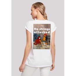 F4NT4STIC Damen T-Shirt "Pinocchio No Strings Attached", wei&szlig;, Gr. XL, Obermaterial: 100% Baumwolle, Shirts, Retro, Heroes of Childhood, TV Serie