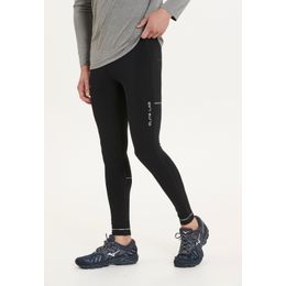 ELITE LAB Herren Lauftights "Run Elite X1", schwarz, Gr. XL, unifarben, 72% Nylon, 28% Elasthan, Hosen, mit reflektierenden Details