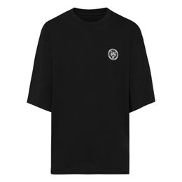 Plein Sport Herren T-Shirt "Rundhals-T-Shirt", schwarz, Gr. S, Obermaterial: 100% Baumwolle, Shirts