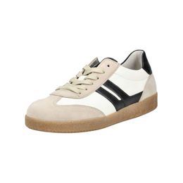 Gabor Damen Sneaker "Gabor Sneaker Leder", Gr. 42wei&szlig;, schwarz, Leder, Schuhe