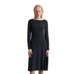 Marc O'Polo MARC O'POLO Damen Jerseykleid "mit TENCEL Lyocell", blau, Gr. L, unifarben, Obermaterial: 66% Lyocell, 32% Baumwolle, 2% Elasthan, Kleider
