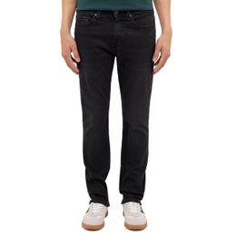 Mustang Herren Slim-fit-Jeans "Herren Style Vegas Slim", schwarz, Gr. 33, unifarben, Denim/Jeans, 98% Baumwolle, 2% Elasthan, Jeans
