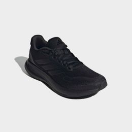 Herren Laufschuh "RUNFALCON 5", adidas Performance, Gr. 42, schwarz, Synthetik, Textil, Schuhe