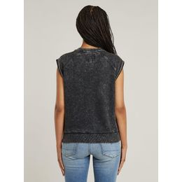 G-Star Raw G-STAR Damen Longpullover "Washed Sweatshirt", grau, Gr. M, Obermaterial: 100% Baumwolle, Pullover