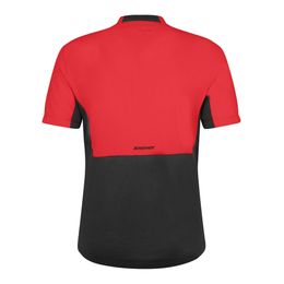 Ziener Herren Radtrikot "NARIUS-Z", rot, Gr. 48, Obermaterial: 85% Polyester, 15% Baumwolle. Obermaterial 2: 100% Polyester, Trikots
