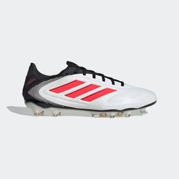 Herren Fu&szlig;ballschuh "COPA PURE 3 PRO FG", adidas Performance, Gr. 40, wei&szlig;, Leder, Synthetik, Schuhe, f&uuml;r Rasenpl&auml;tze